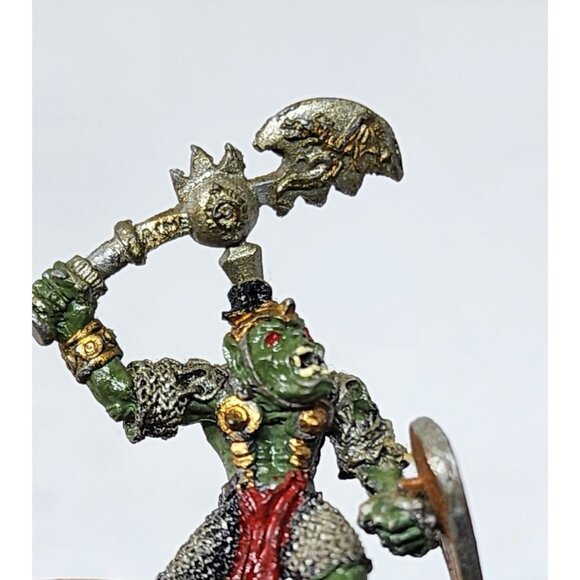 Unbranded | Accents | Vintage Handpainted Orc Miniature With Axe Shield ...